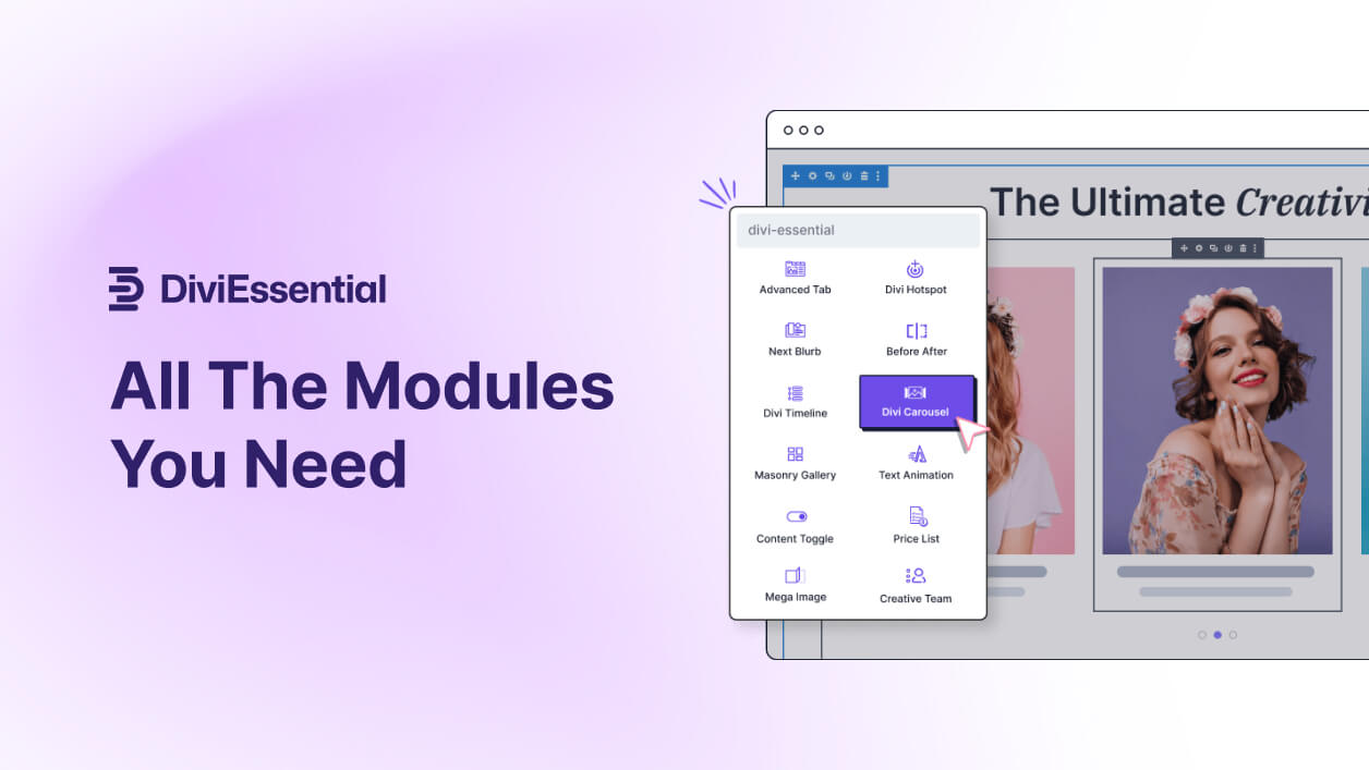 Divi Essential: #1 Module Pack to Supercharge Divi Website